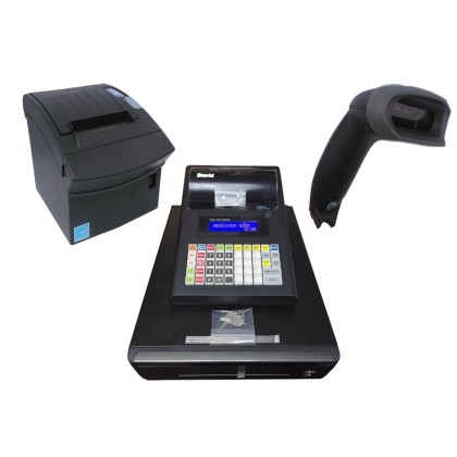 Barcode Scanner + Thermal Receipt Printer Bixolon + Sam4s ER-230EJ