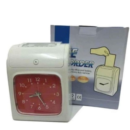 ANALOG TIME CLOCK RECORDER PUNCH CARD MACHINE