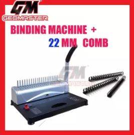 PRACTICAL COMB BINDING MACHINE WITH 22MM PLACTIC COMB