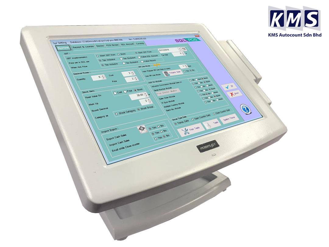 All In One Posiflex Touch Screen Monitor 12inch with MSR Reader ...