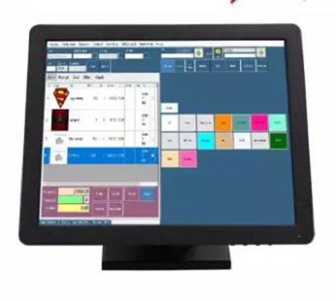 [Ready Stock] POS System 15 Inch Touch Screen Monitor (Plastic Stand)