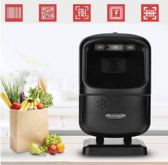 Cashier Scanner 2D Scanning Supermarket Black Platform Barcode 1D USB ...