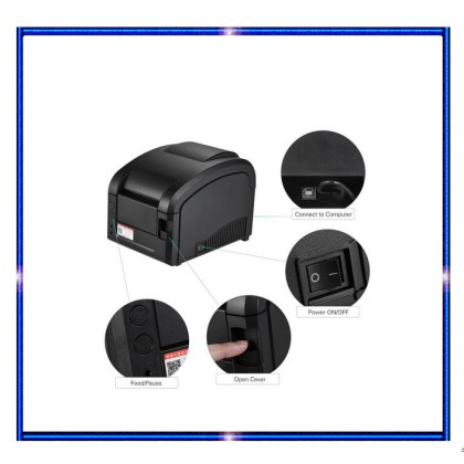 Gprinter GP-3120TL Thermal Printer Adhesive Sticker Barcode Label Graphic Printer High Speed 23