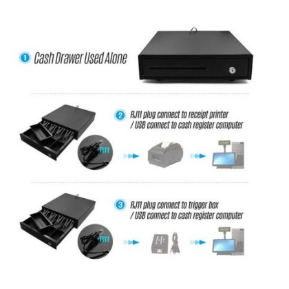 Cash drawer MP405 + USB trigger for cash drawer RJ11 (BT-100U)