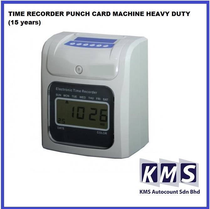 TIME RECORDER PUNCH CARD MACHINE HEAVY DUTY(15 years)