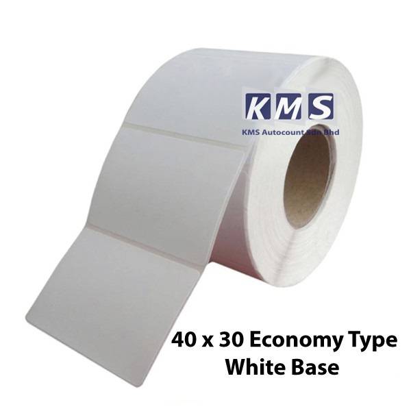 800 Self Adhesive Labels - White Blank Thermal Paper Roll, 50mm X 30mm ...