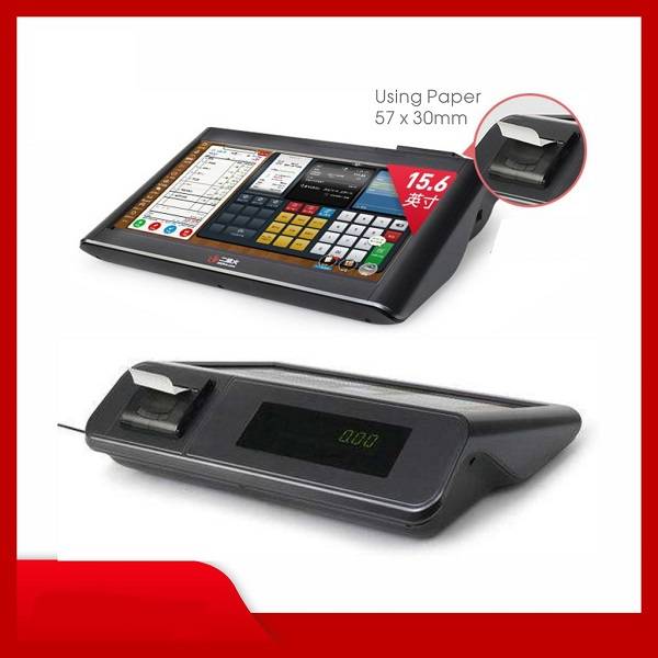 P12C 15.6" Multi Touch Screen Smart Pos System Cashier Machine Point Of ...