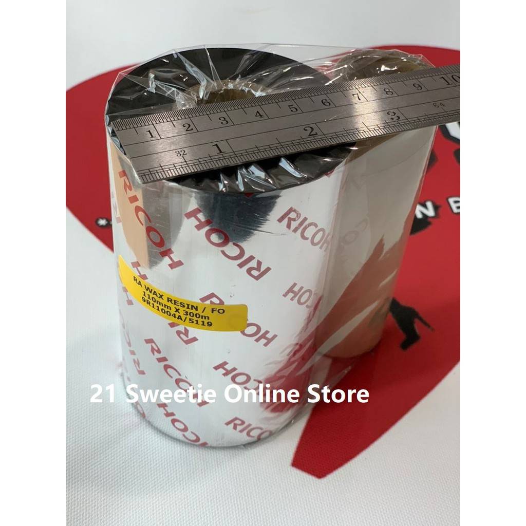 Ricoh Wax Resin Ribbon 110x300m Premium Thermal Transfer Japan RA Brand ...