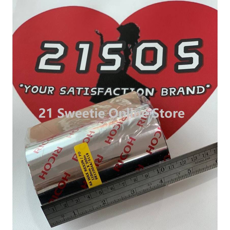 Ricoh Wax Resin Ribbon 110x300m Premium Thermal Transfer Japan RA Brand ...