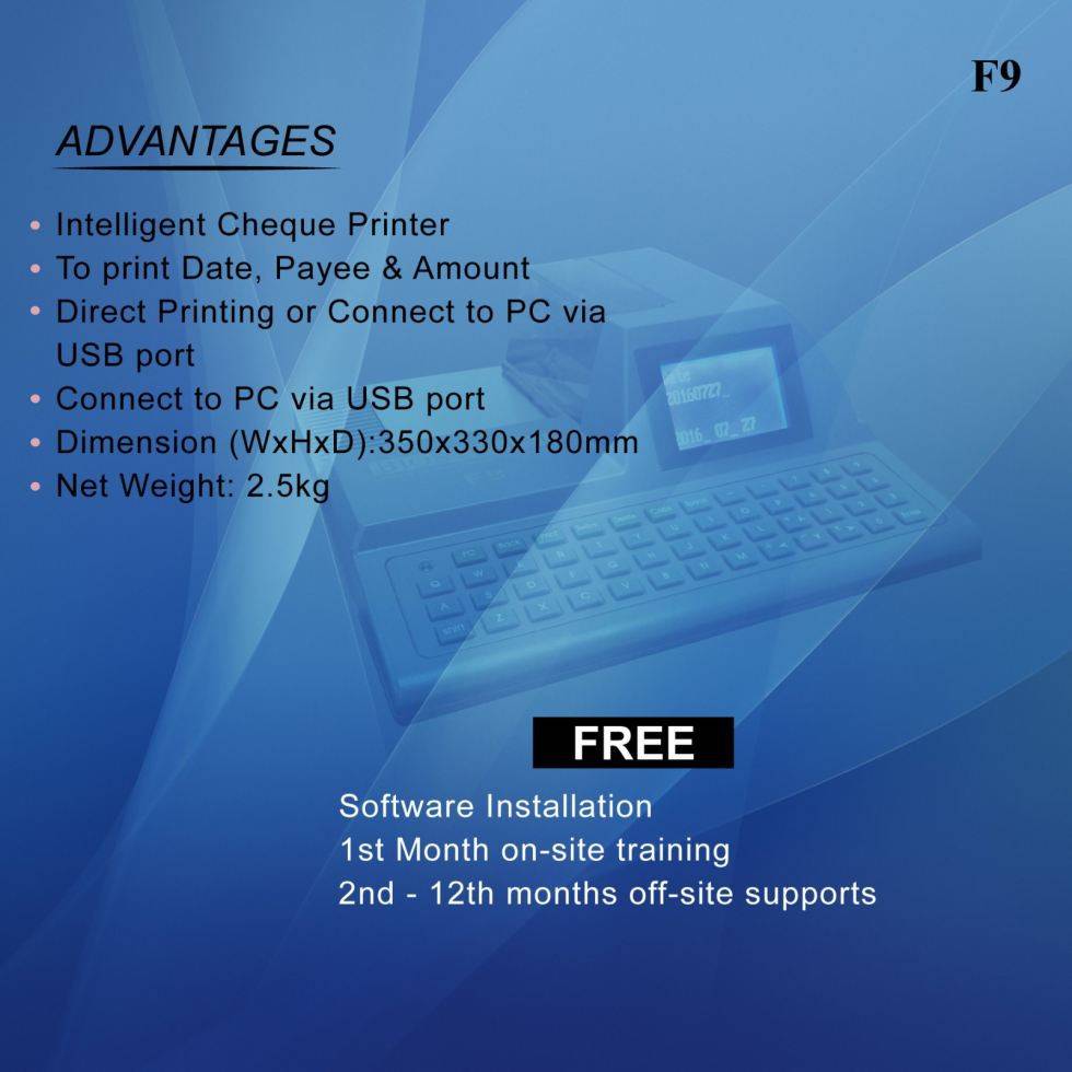 Intelligent Cheque Printer/ Cheque Writer Printer Machine