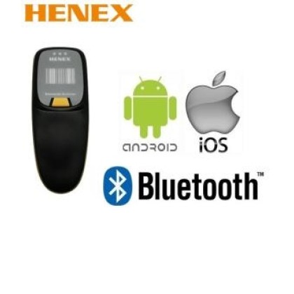 Henex Portable Bluetooth Wireless Barcode Scanner - Support Android iOS
