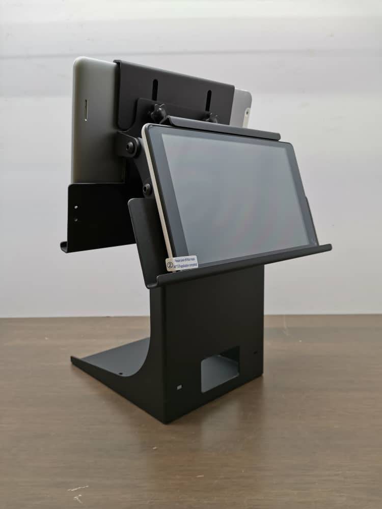 IPad / Android Stainless Steel Dual Screen Stand