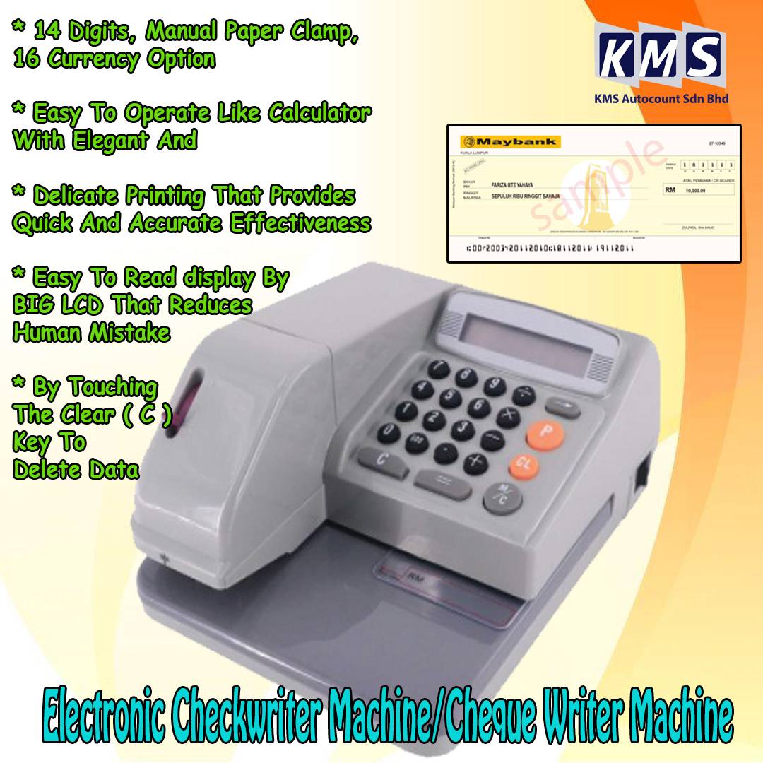 Timi EC-100 Electronic Cheque Writer / EC100 Check Writer Machine With ...