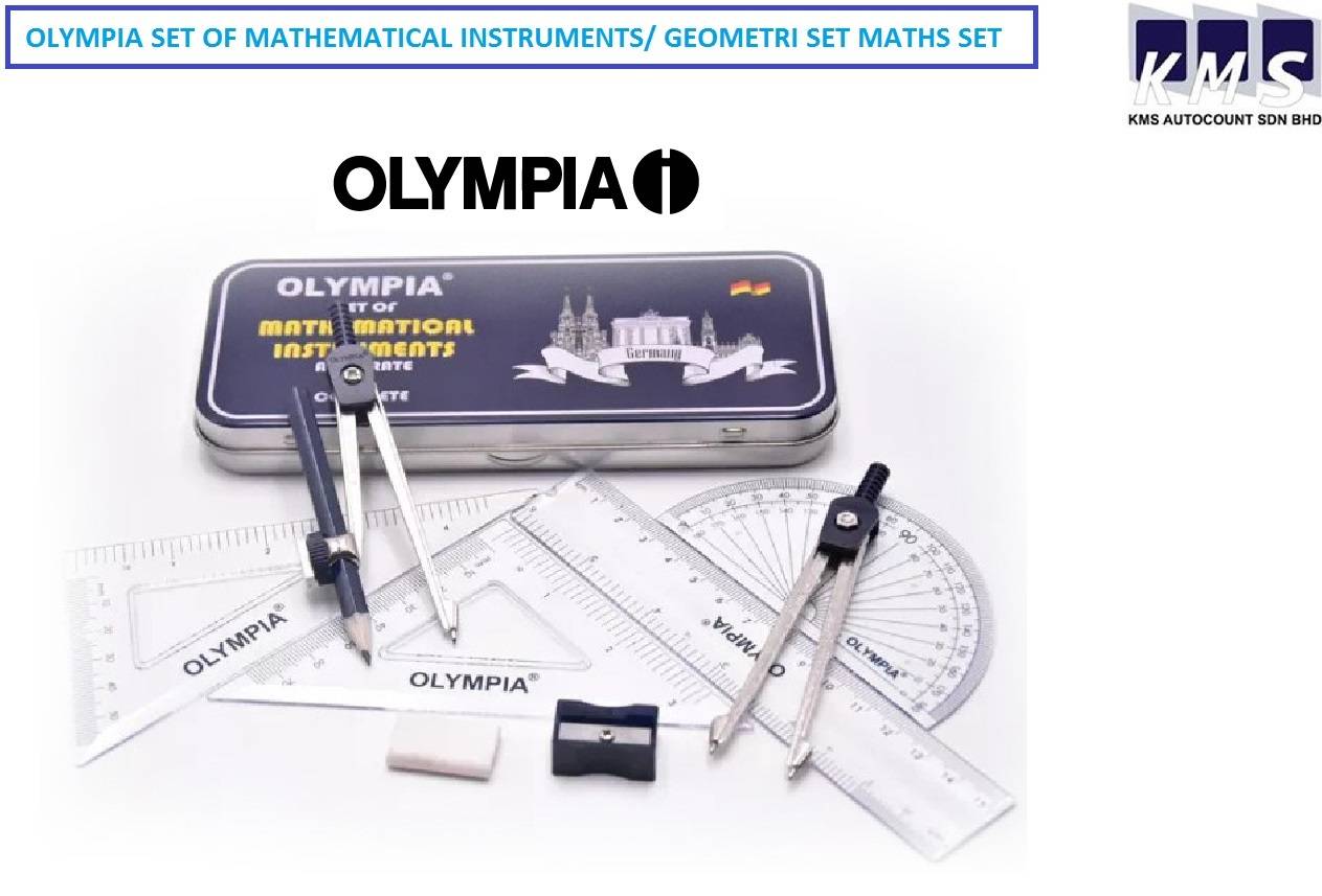 OLYMPIA SET OF MATHEMATICAL INSTRUMENTS/ GEOMETRI SET MATHS SET OLYMPIA SET OF MATHEMATICAL INSTRUMENTS/ GEOMETRI SET MATHS SET