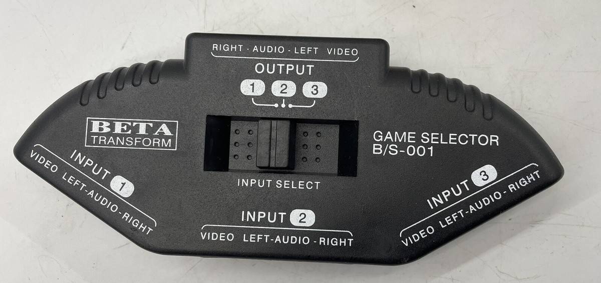 Beta Transform Game Selector 3-Way AV Selector RCA Switch For TV DVD ...