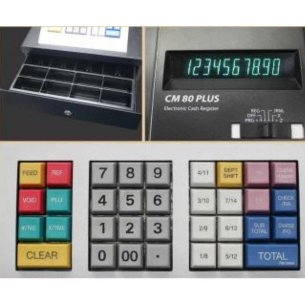 Olympia Cash Register Cm-80 Plus