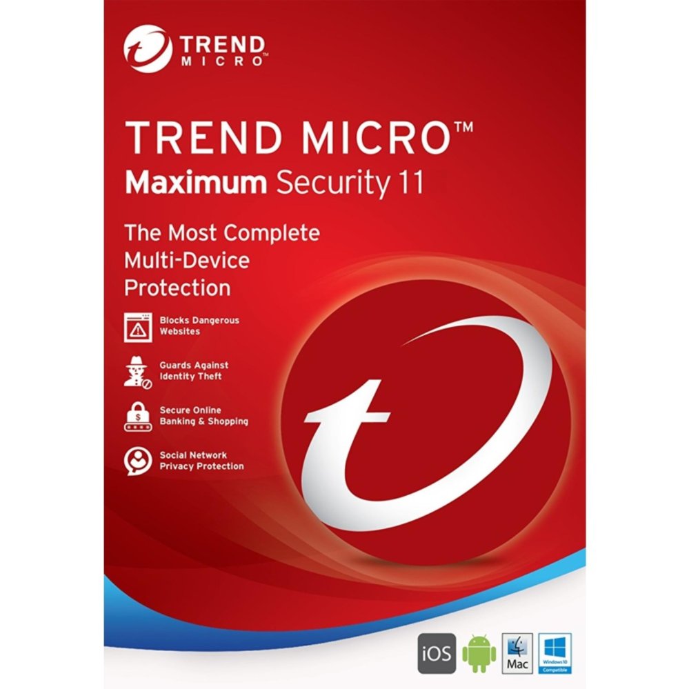 Trend Micro Titanium Maximum Security 11 (2017) multi-language 3 years 3 devices