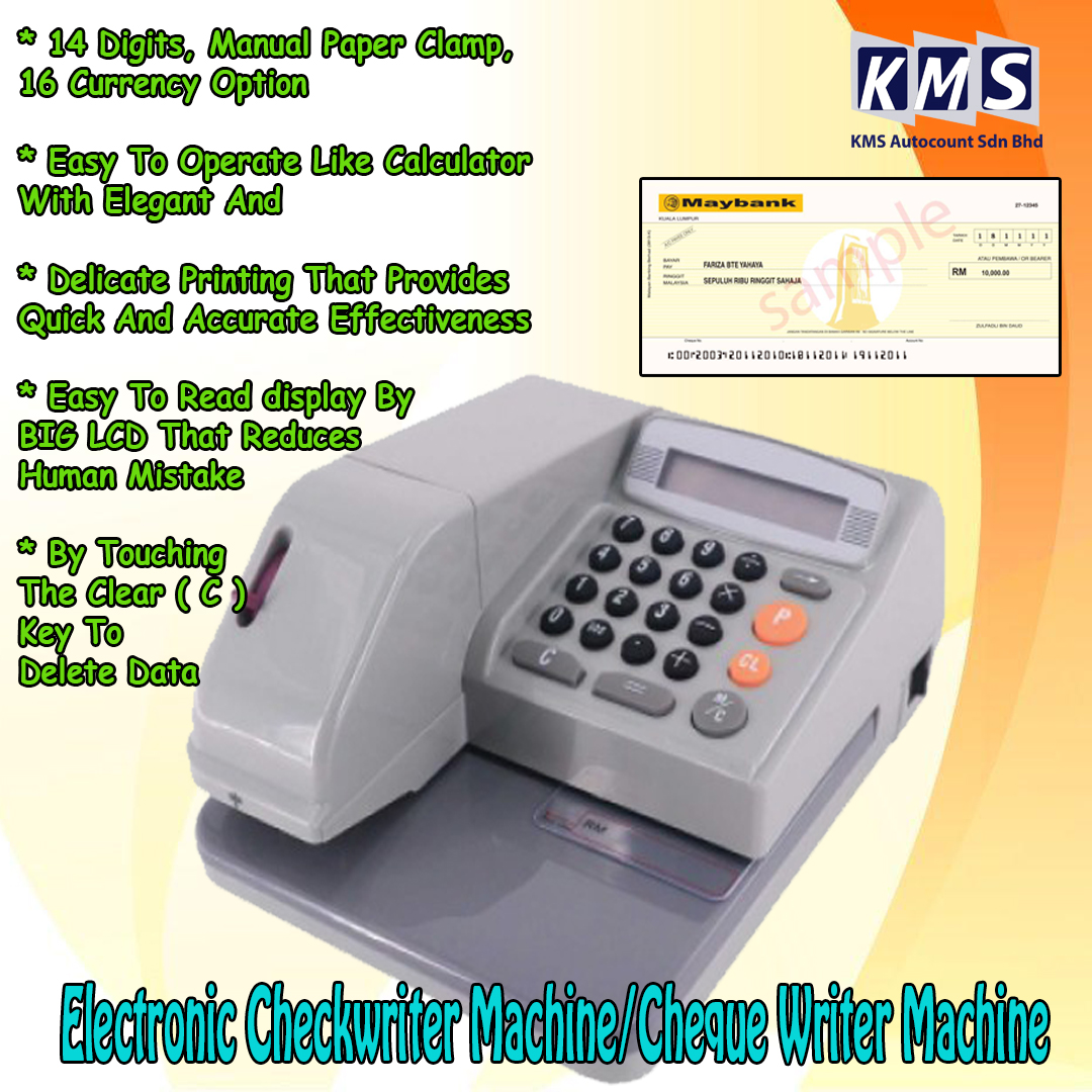 Cheque Writer Machine