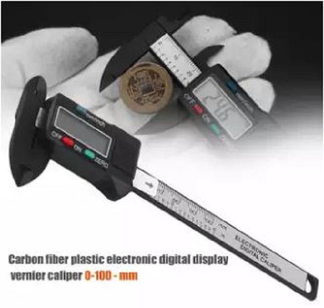 Mini Digital Vernier Caliper 0-100mm / 0.2mm Carbon Fiber Composites MM ...