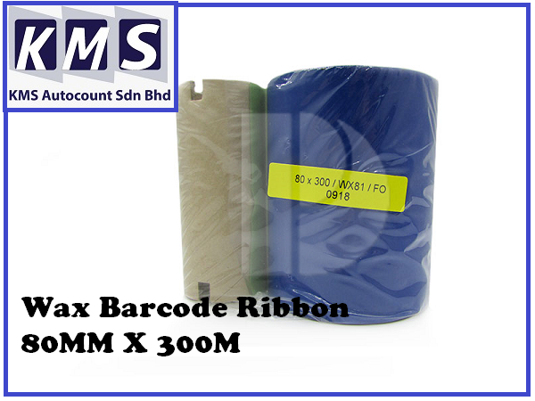 Wax Barcode Ribbon 80MM X 300M