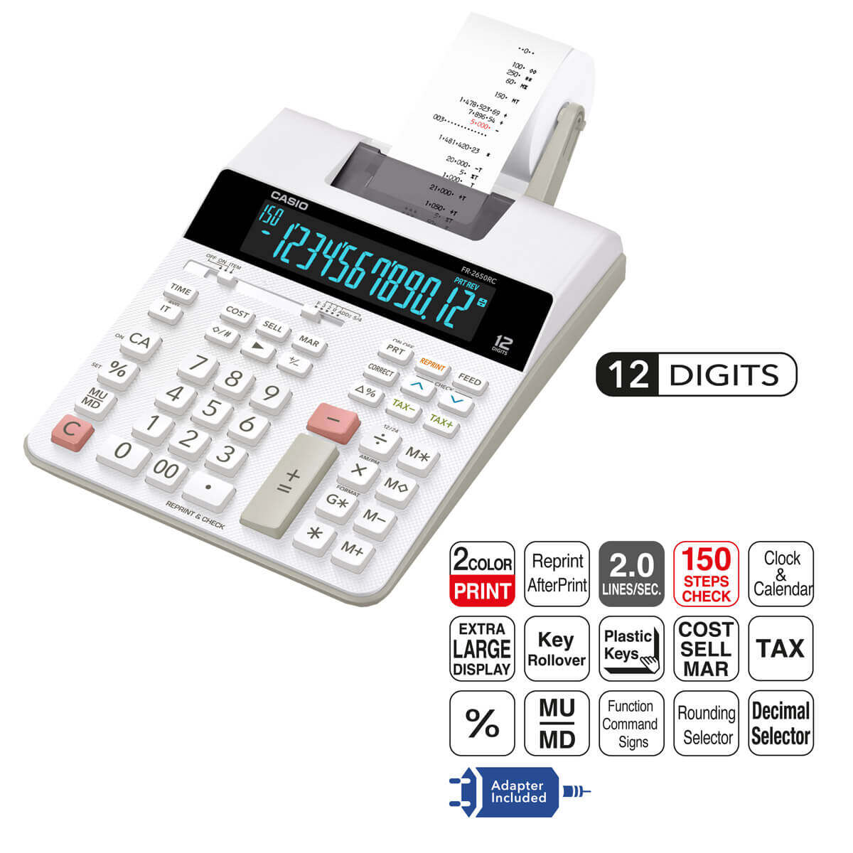 Printing Calculator Casio DR-210R