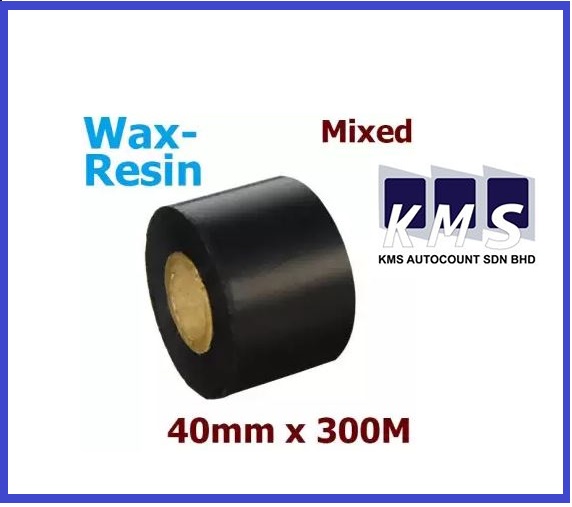 Vileed Barcode Ribbon Wax Resin Mixed 40Mm X 300M For Thermal Transfer ...