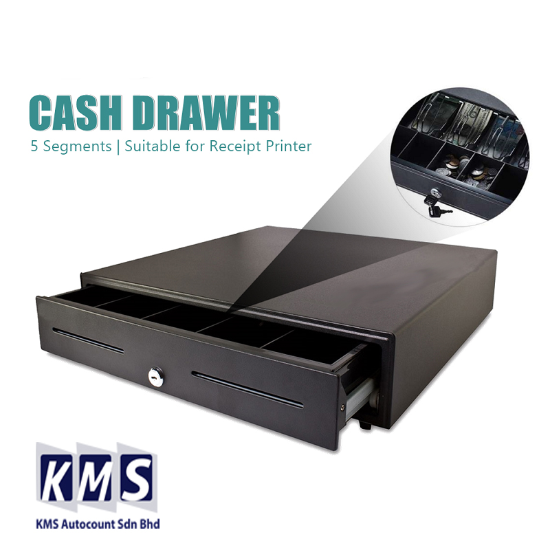 Mgt 5 Segment Cash Register Cashier Drawer Box Money Storage Machine