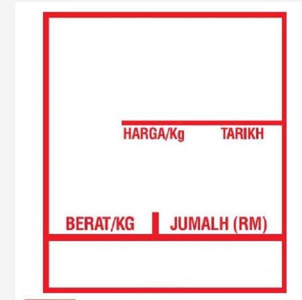 WEIGHING SCALE LABEL / STICKER THERMAL PAPER 40MM X 46MM