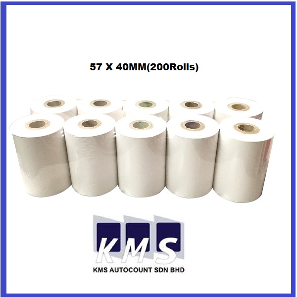 Thermal Receipt Printer Paper Roll 57mm X 40mm 100Rolls thermal-receipt-printer-paper-roll-57mm-x-40mm-100rolls