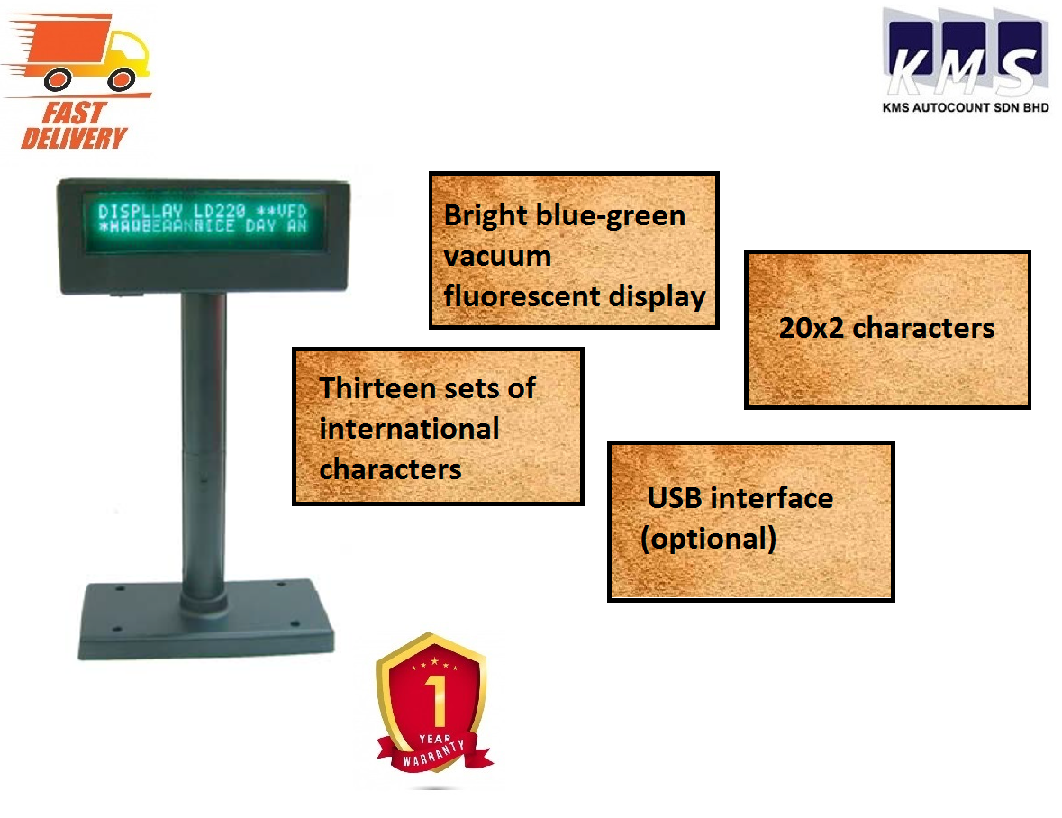 Code soft VFD-800 USB Customer Display